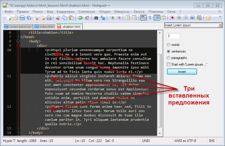  LoremIpsum Notepad Zencoder